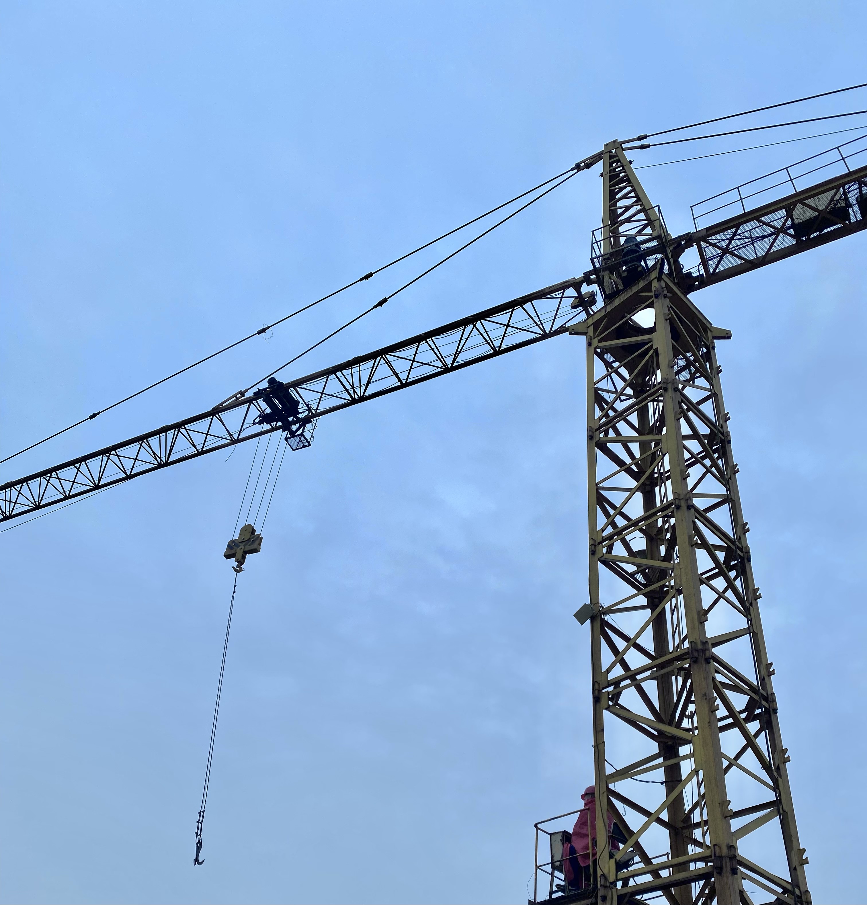 Luffing Jib Hammer Head Tower Crane 6 Ton